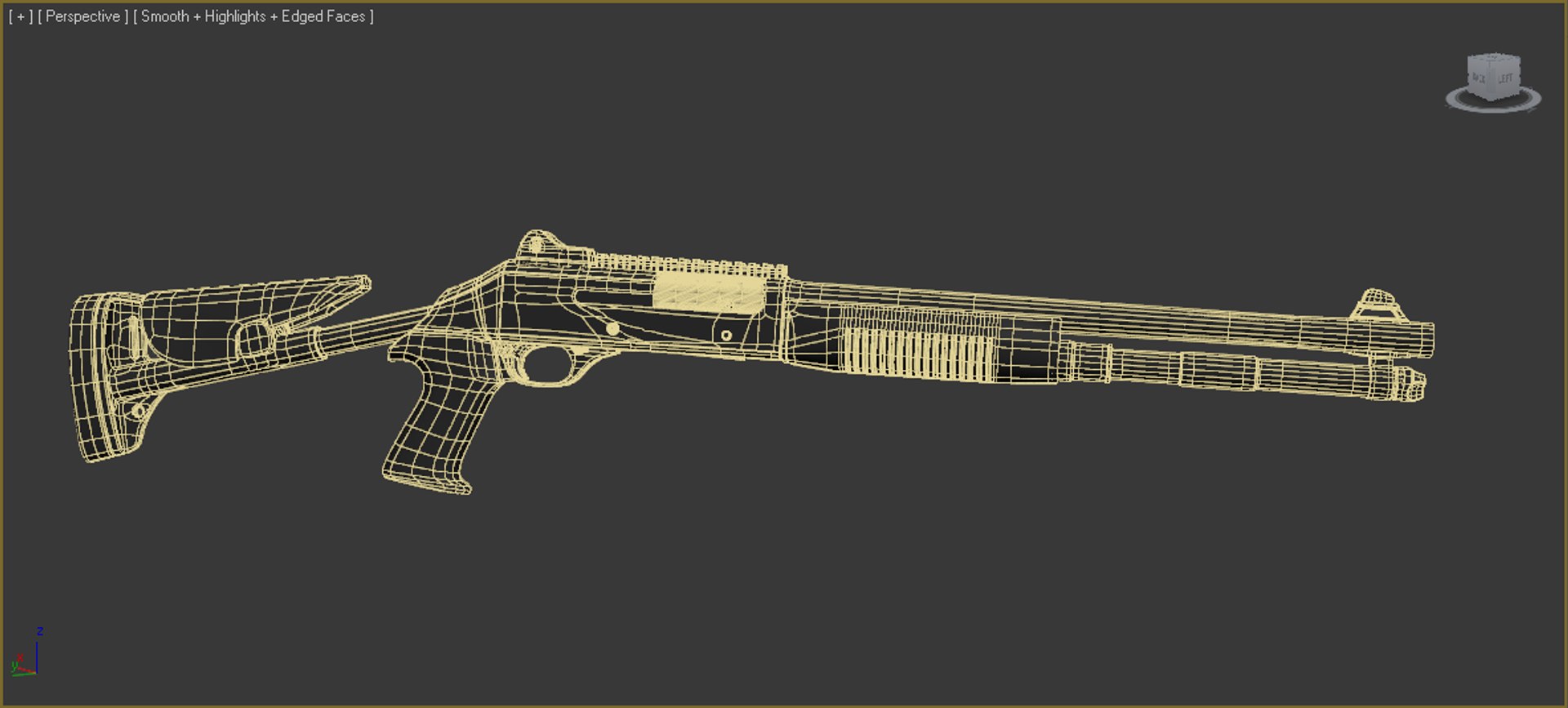 3d Highpoly Benelli M4 Super Model