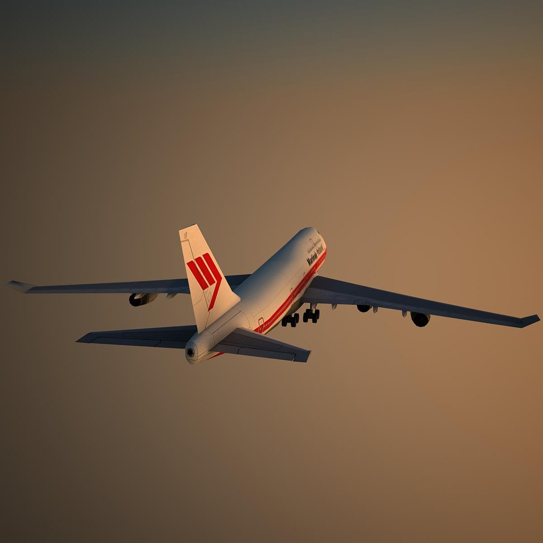 3d Model Boeing 747-400 Mph