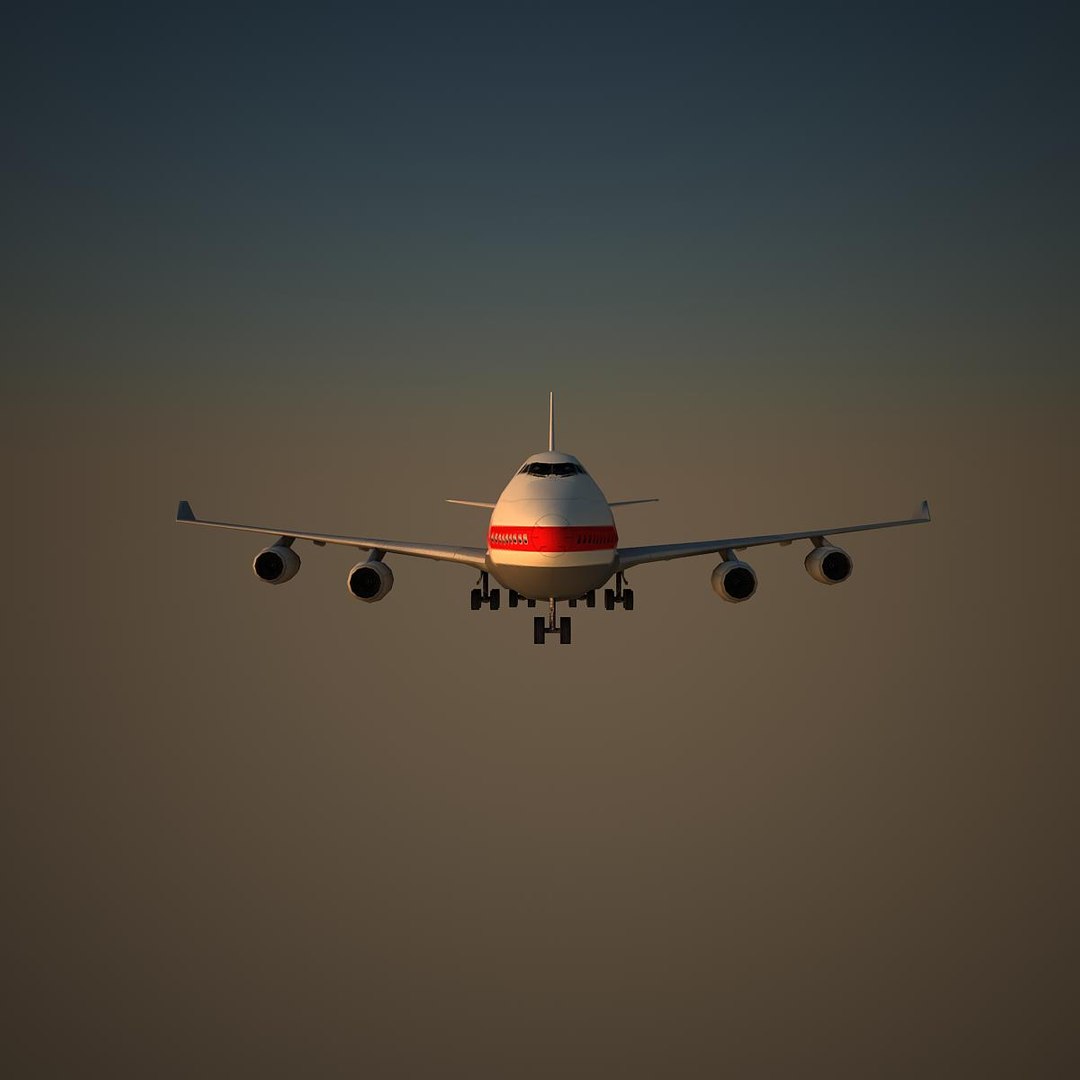3d Model Boeing 747-400 Mph