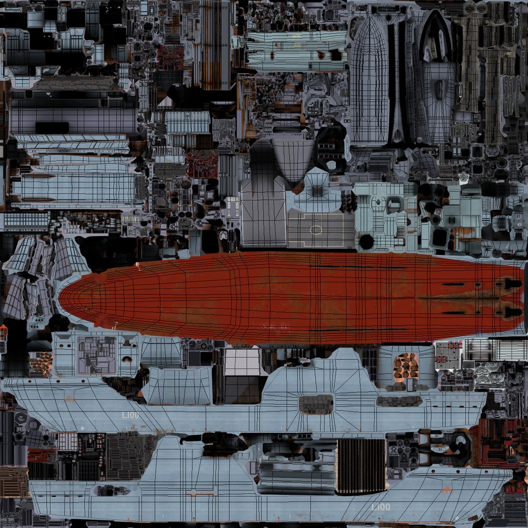 Landing Ship Transport LST100 3D Model - TurboSquid 2369079