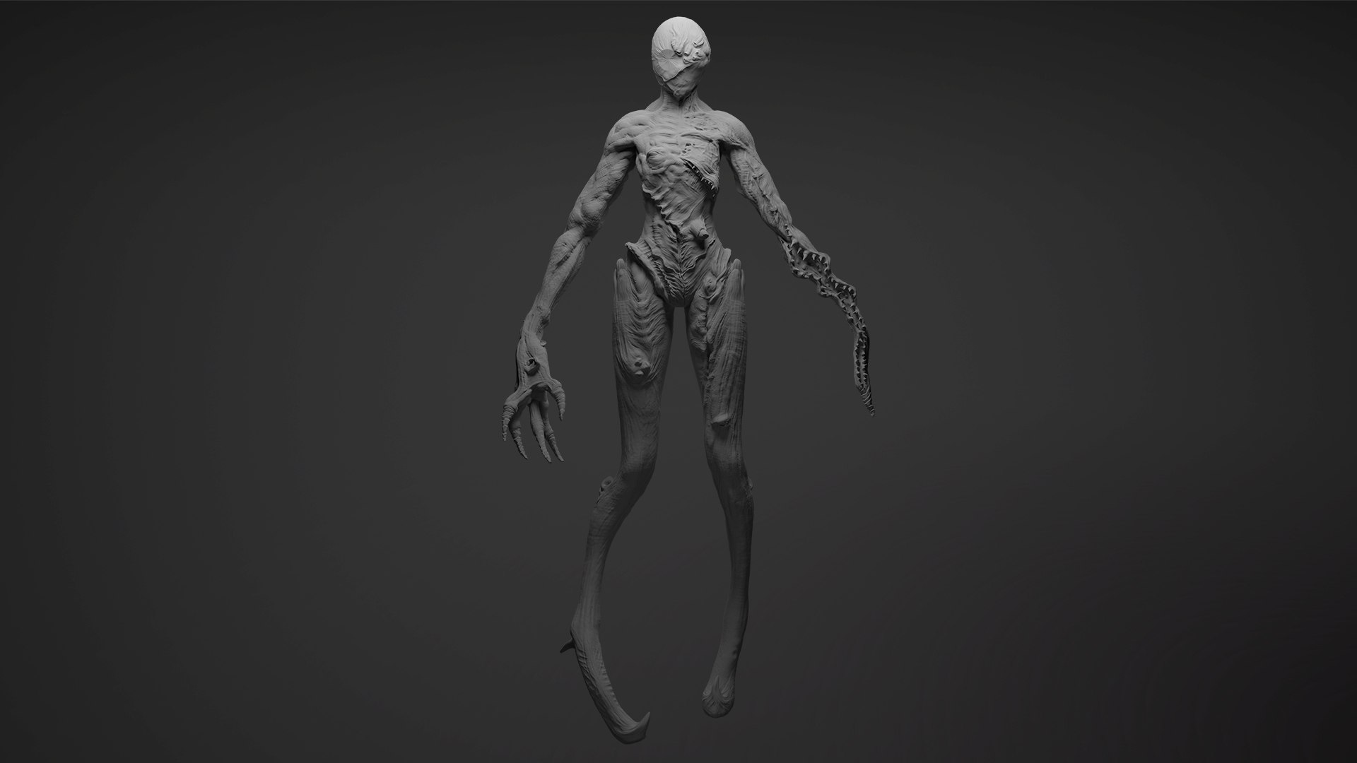 3D Dark Monster Model - TurboSquid 2426936
