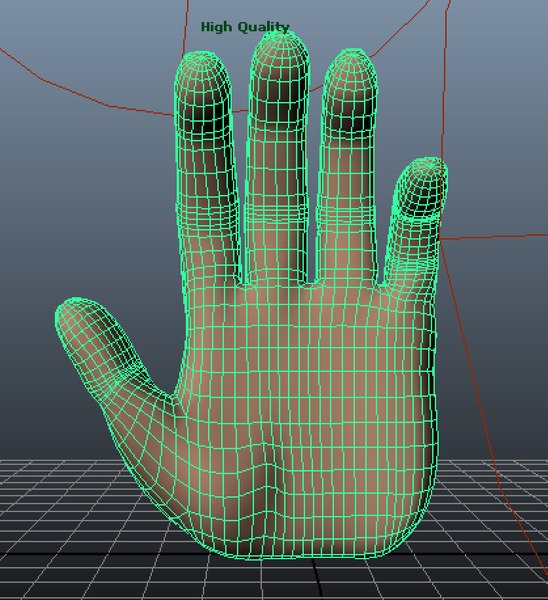 human hand 3d model