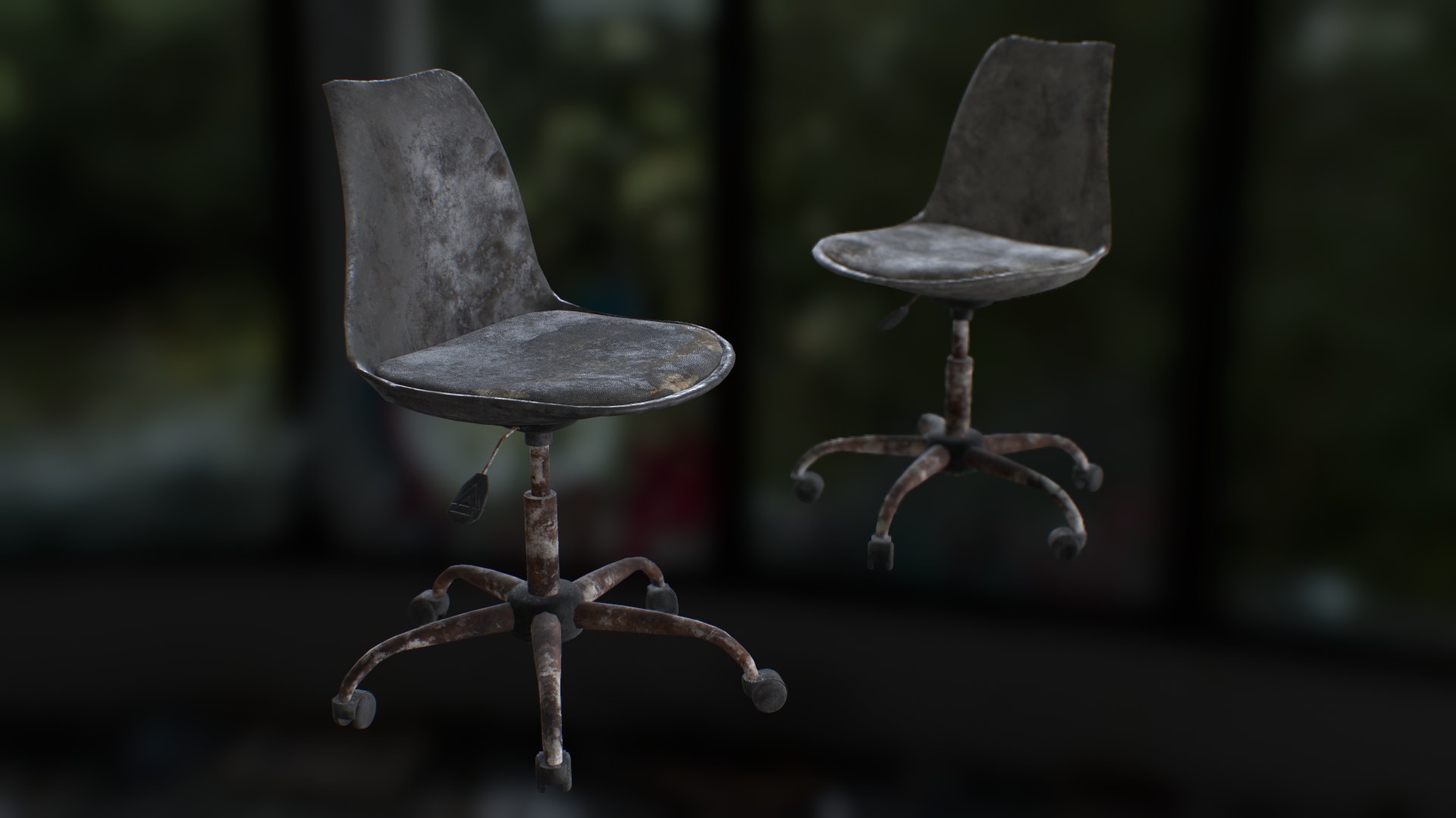 3D Chair Old Office - TurboSquid 1560998