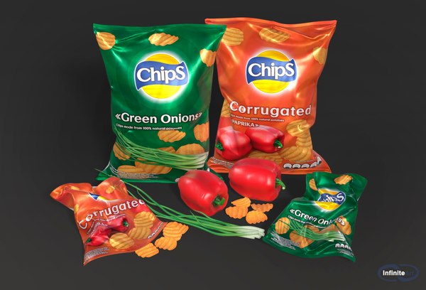 modelo 3d Envasado de chips - TurboSquid 1815051