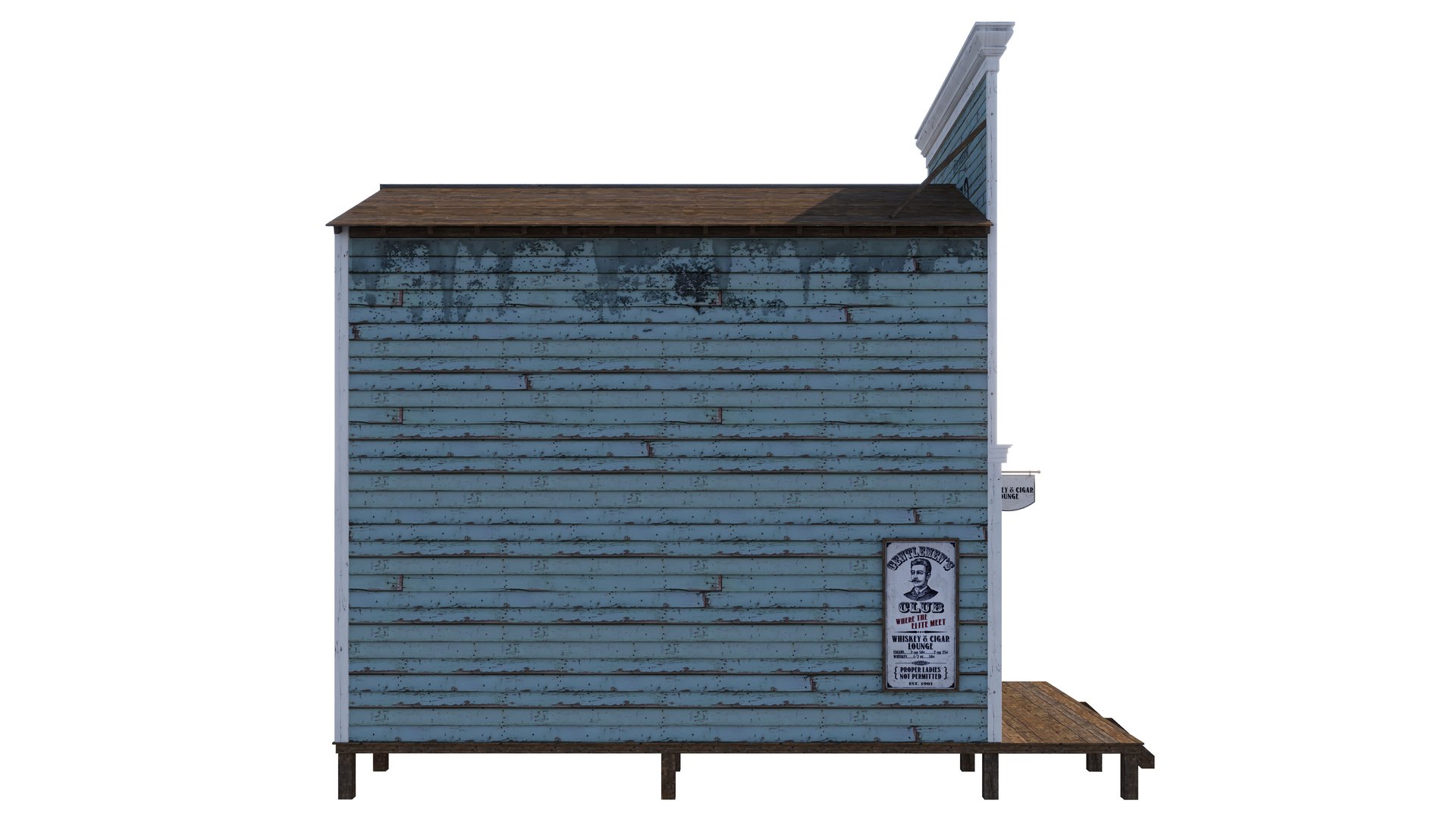 Western Grocery Store Building 3D model - TurboSquid 1907830