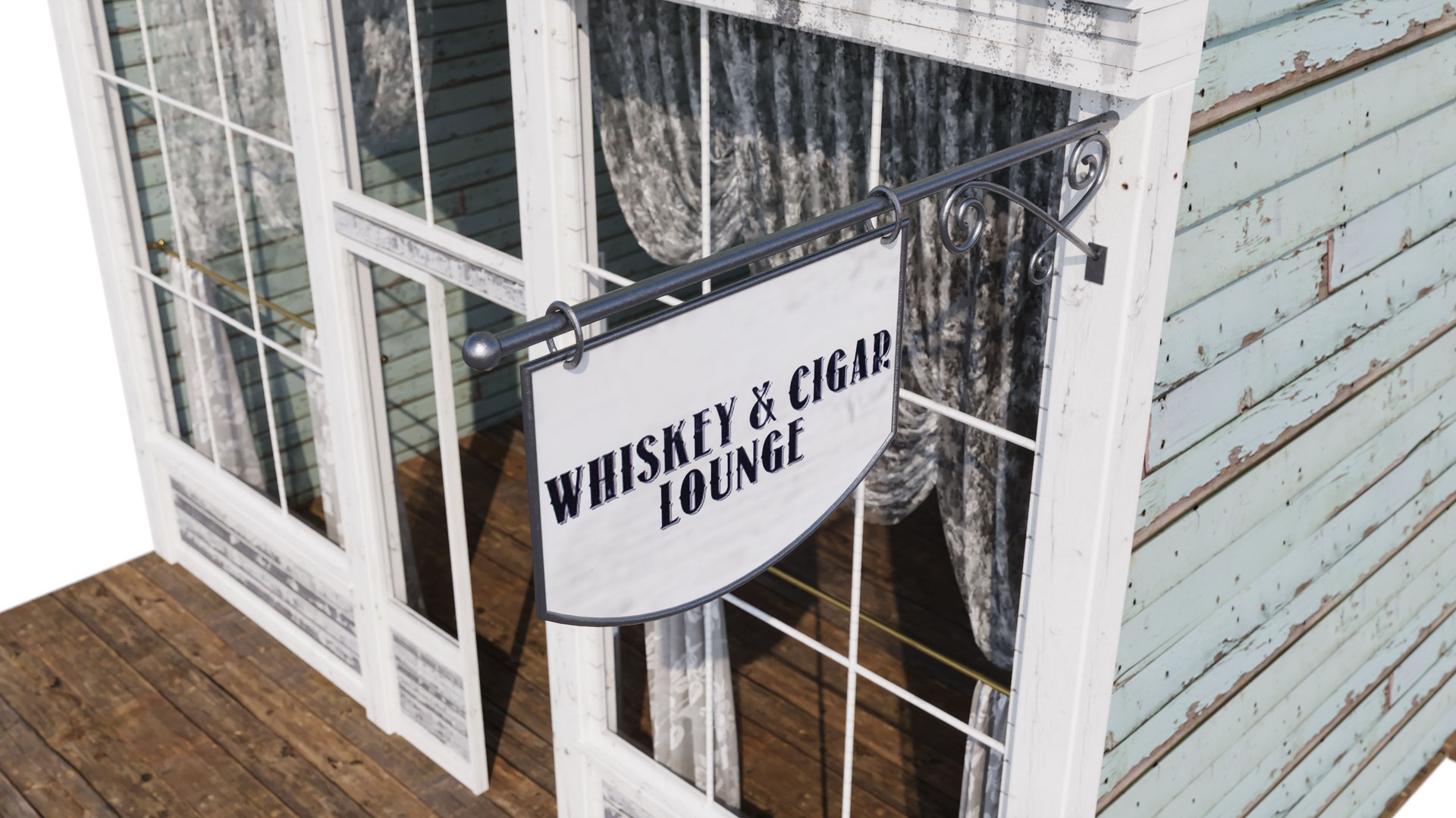 Western Grocery Store Building 3D Model - TurboSquid 1907830