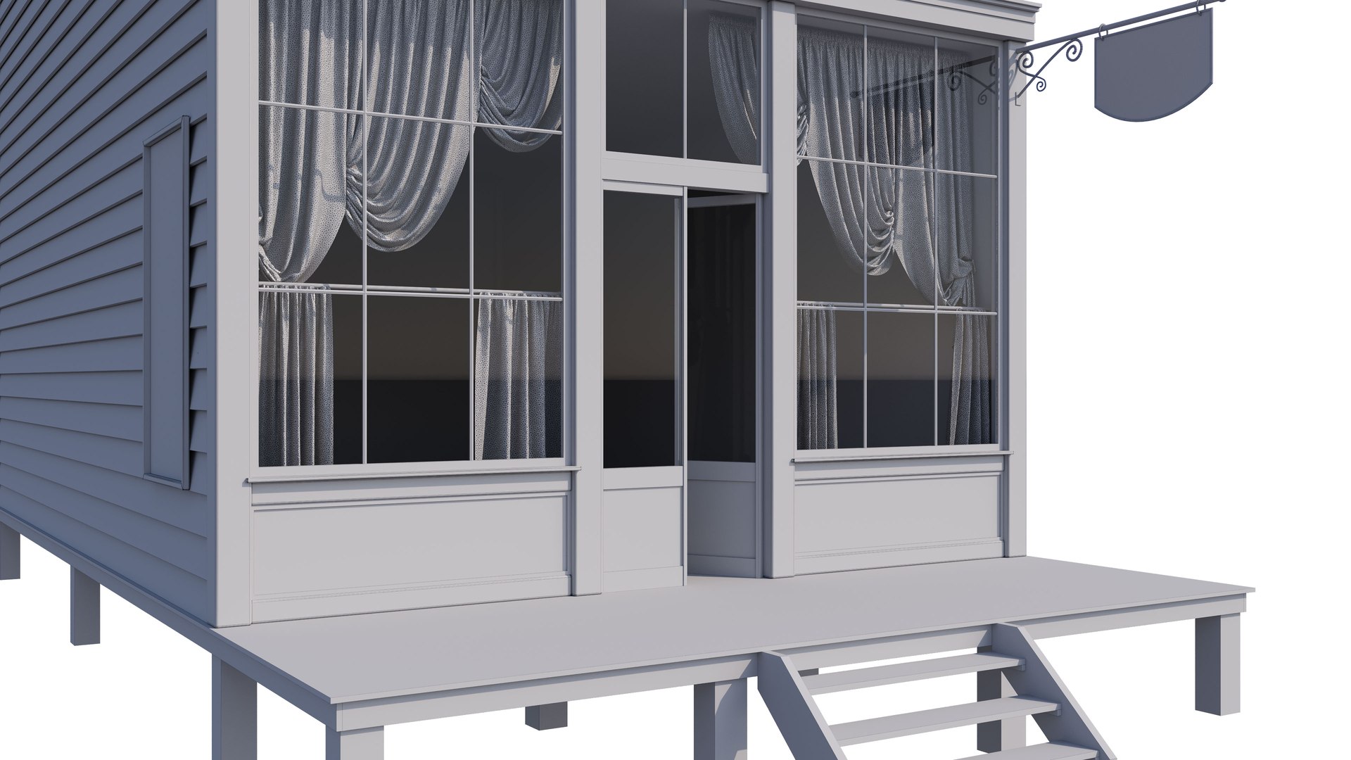 Western Grocery Store Building 3D Model - TurboSquid 1907830
