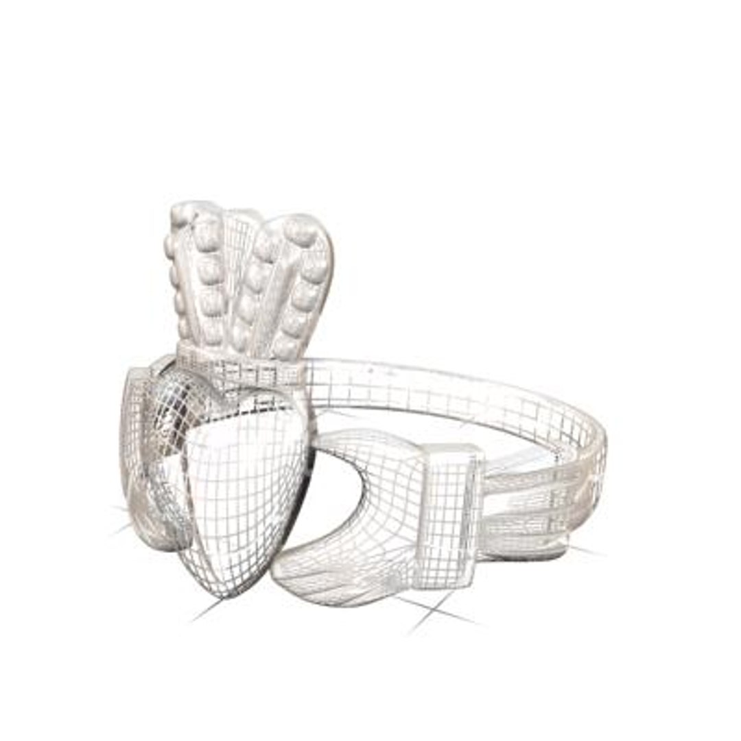 irish claddagh 3d max