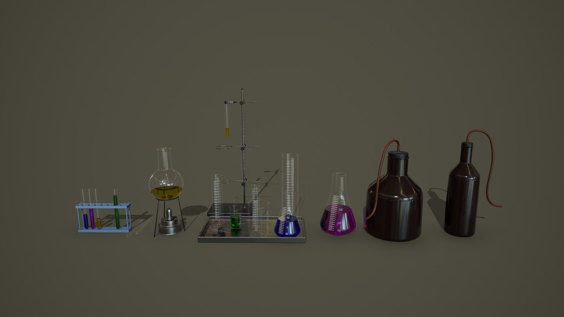 3D Pbr Laboratory Glassware Model - TurboSquid 1583152