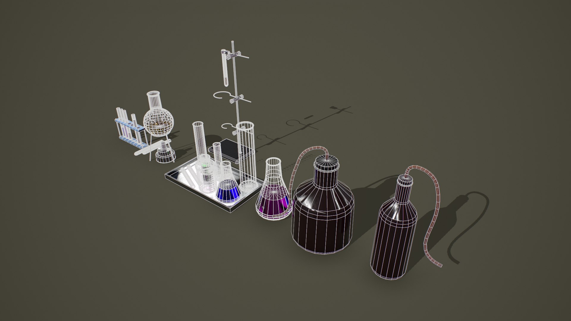 3D Pbr Laboratory Glassware Model - TurboSquid 1583152