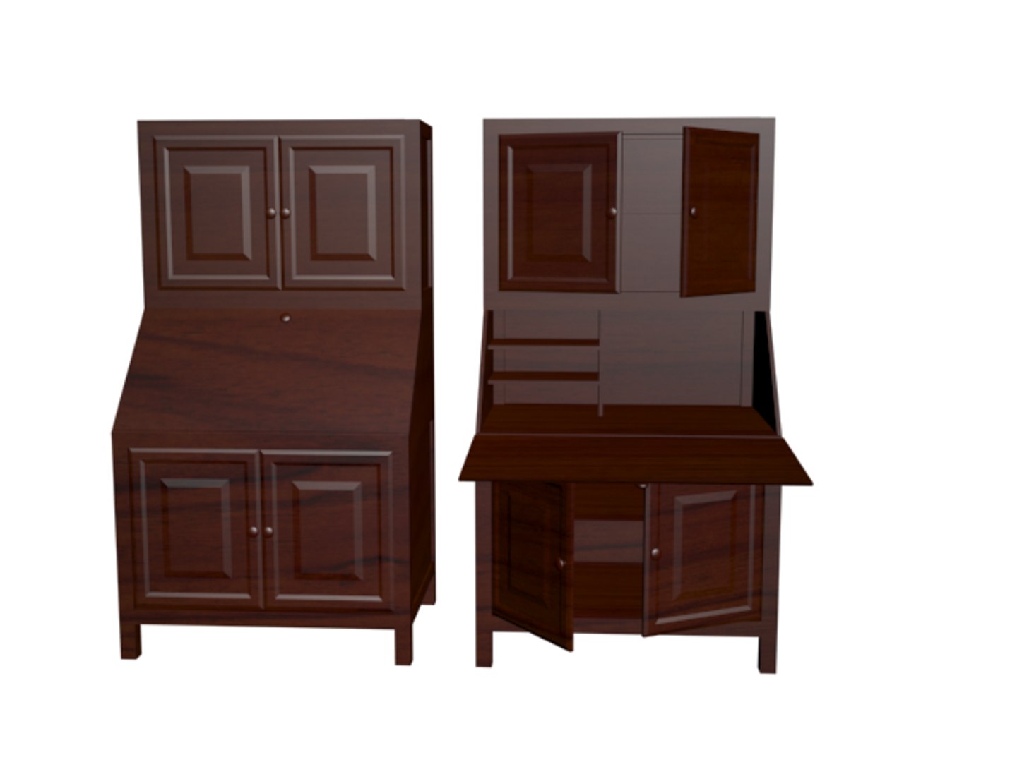 3D self desk - TurboSquid 1511139