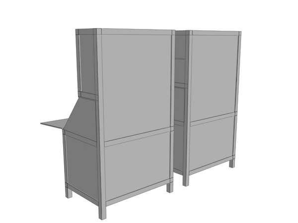 3D self desk - TurboSquid 1511139