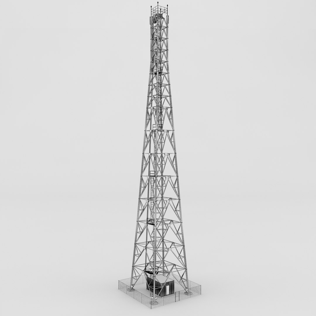 3d Model Communication Tower