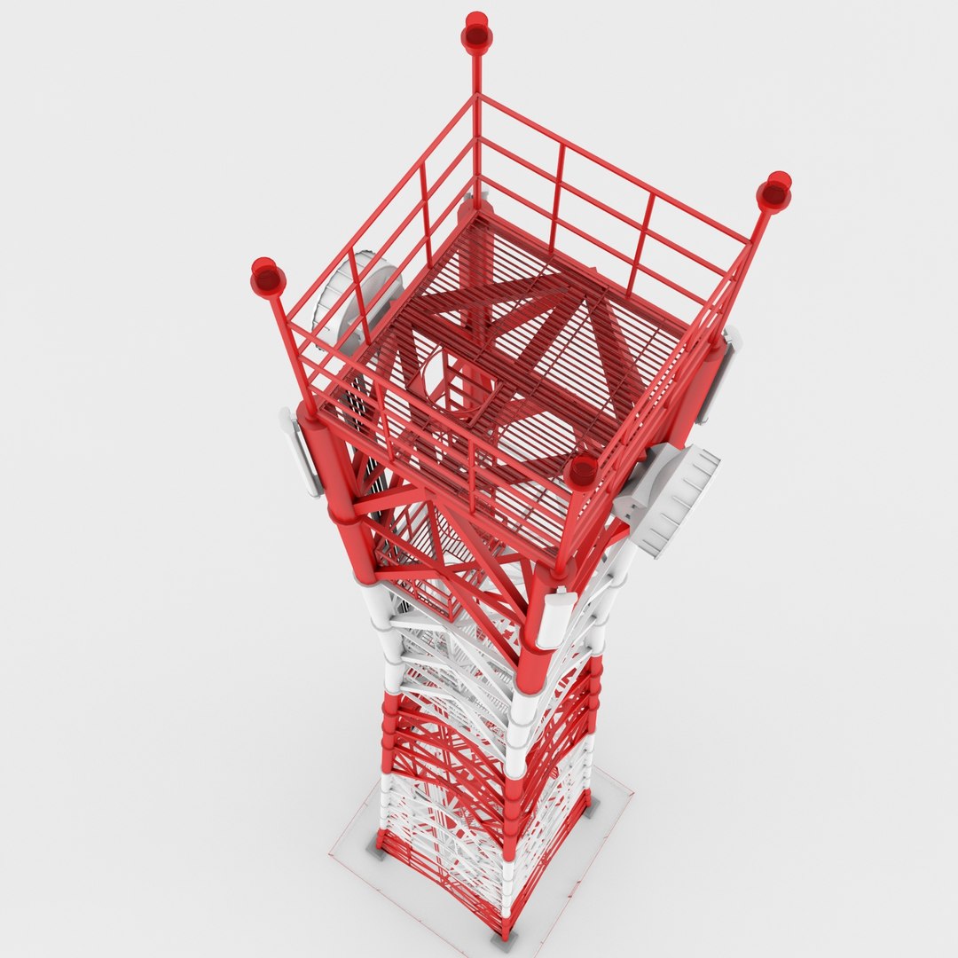 3d Model Communication Tower