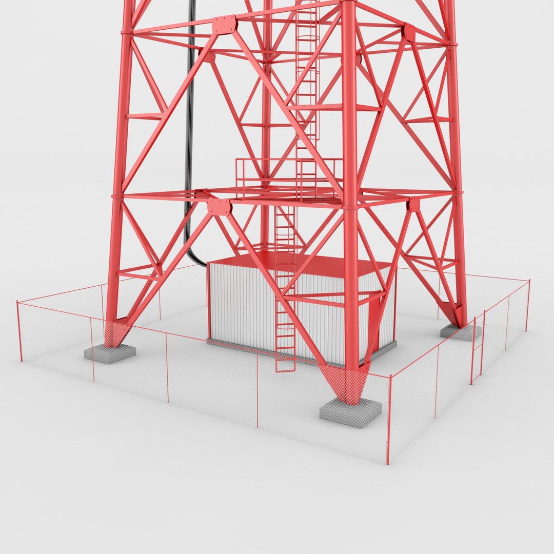 3d Model Communication Tower