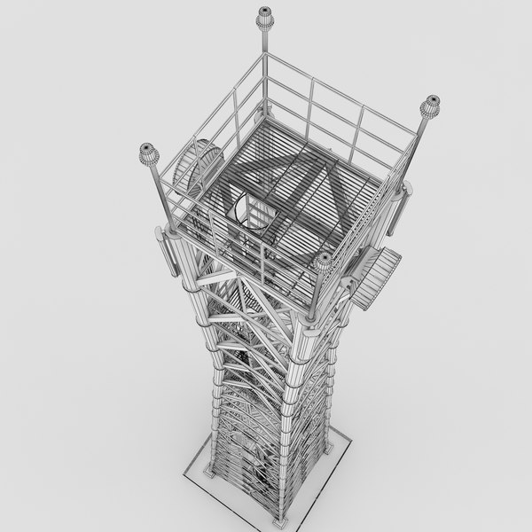 3d model communication tower