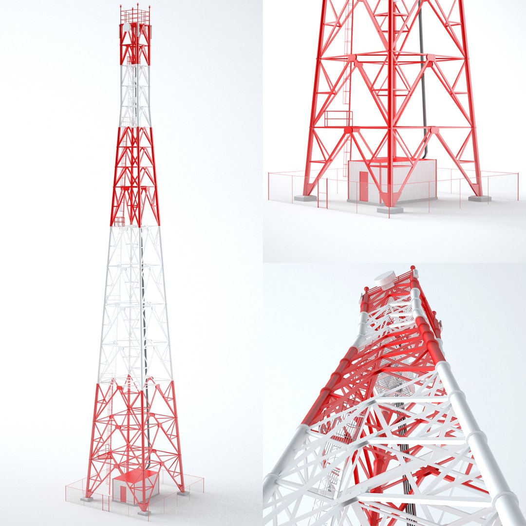 3d Model Communication Tower