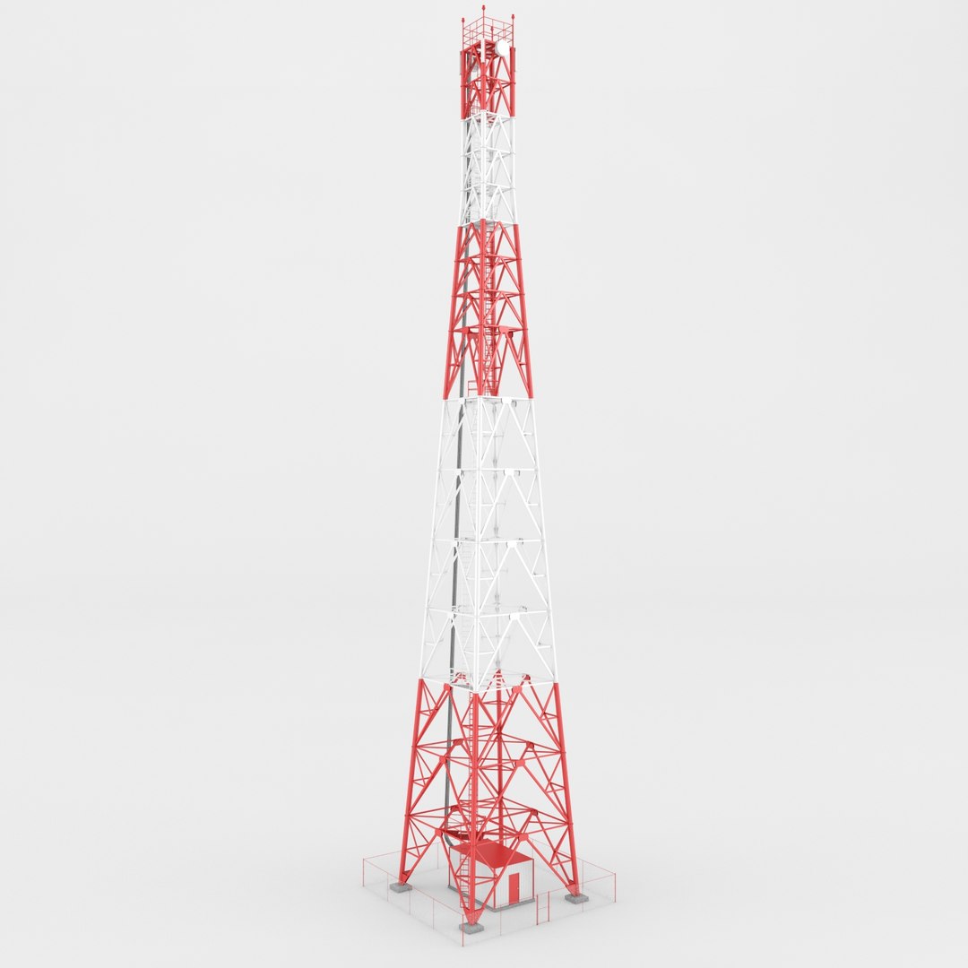 3d Model Communication Tower