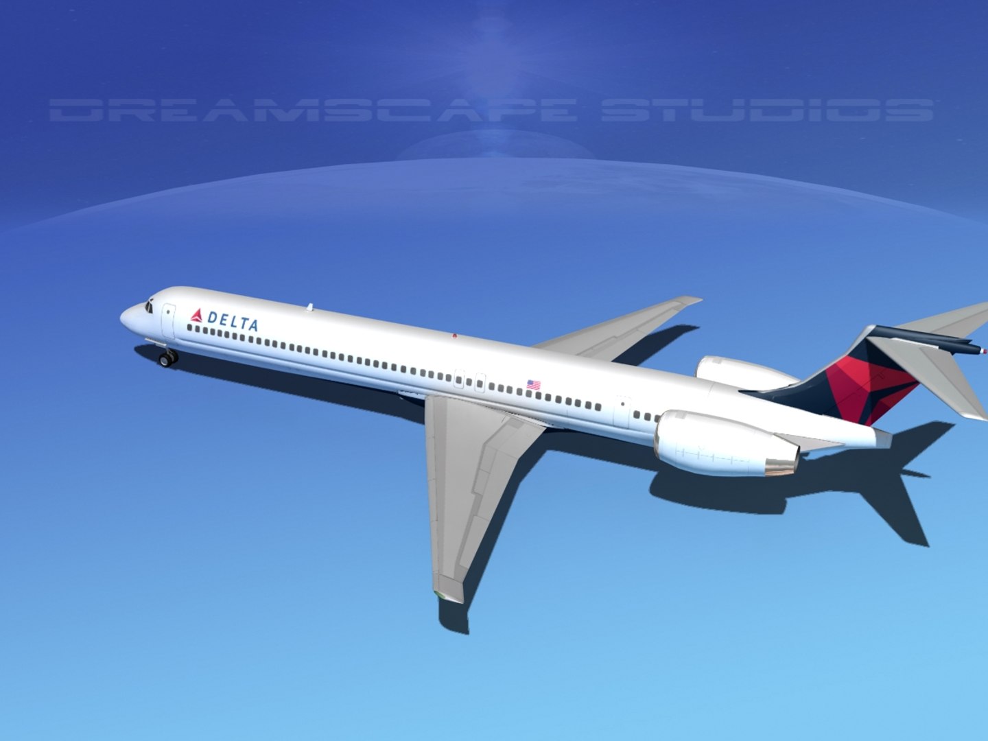 Mcdonnell Douglas Md-80 3d Model