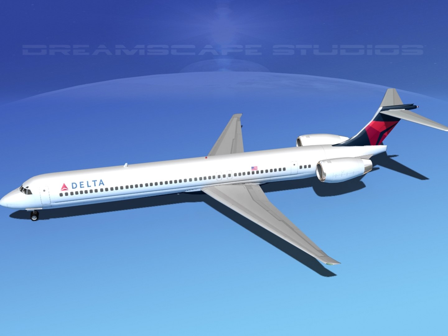 Mcdonnell Douglas Md-80 3d Model