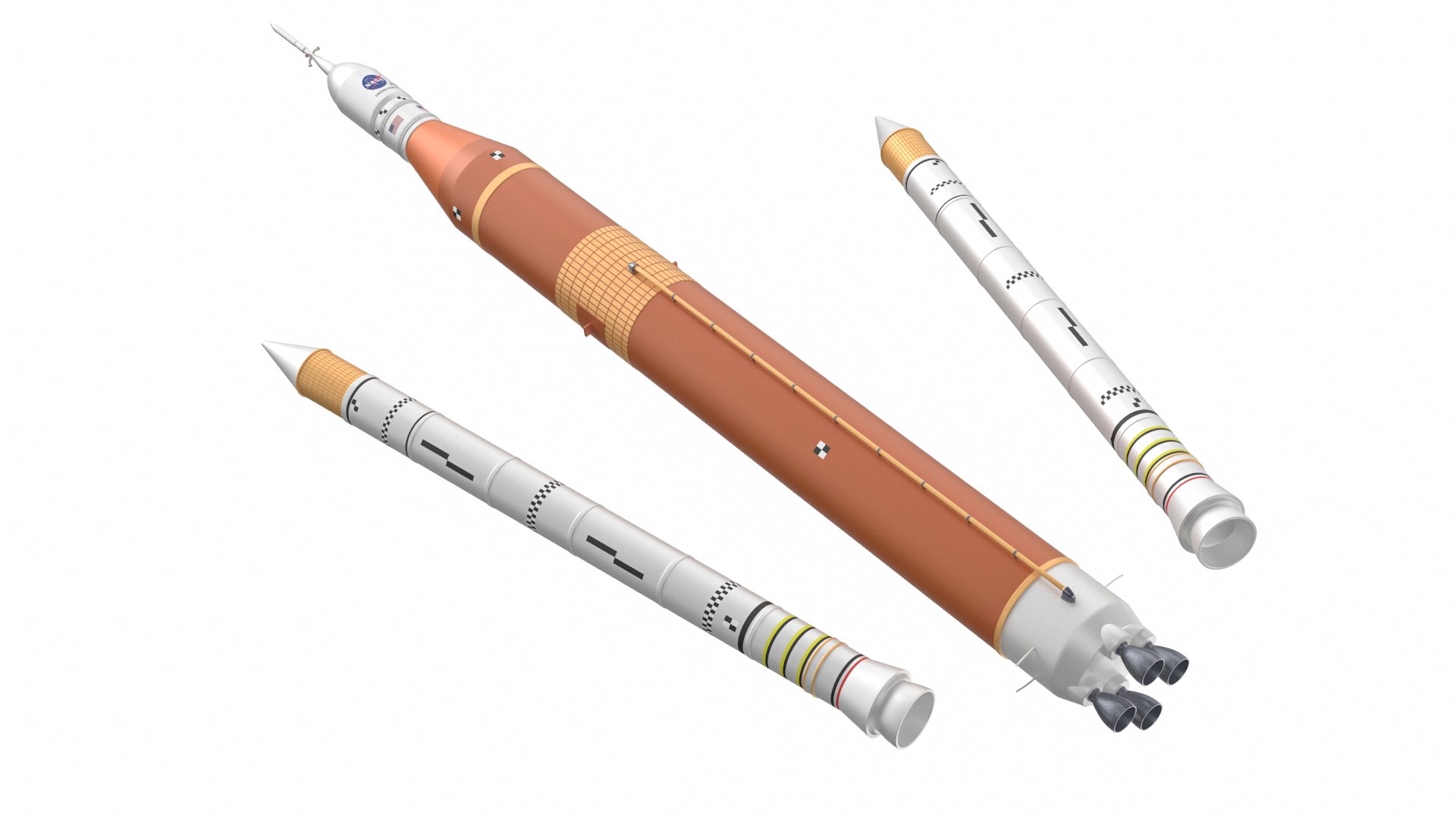 SLS Block 1 Rocket Model - TurboSquid 2259273