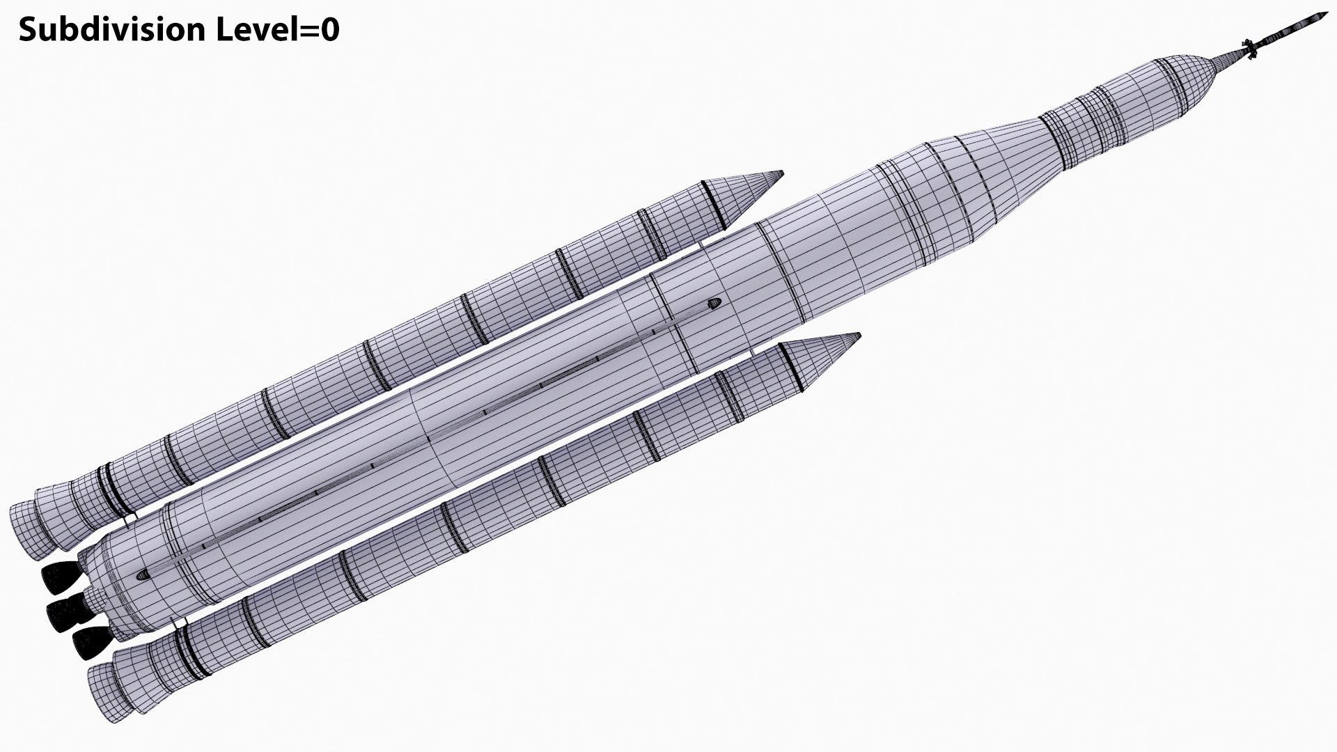 SLS Block 1 Rocket Model - TurboSquid 2259273