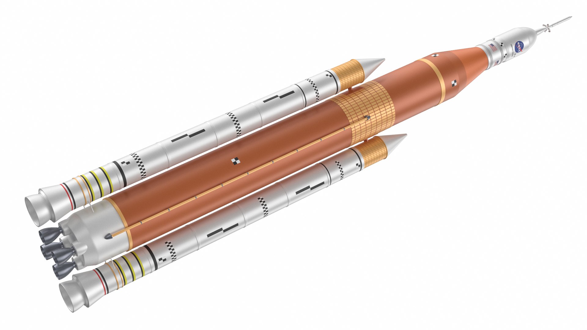 SLS Block 1 Rocket Model - TurboSquid 2259273