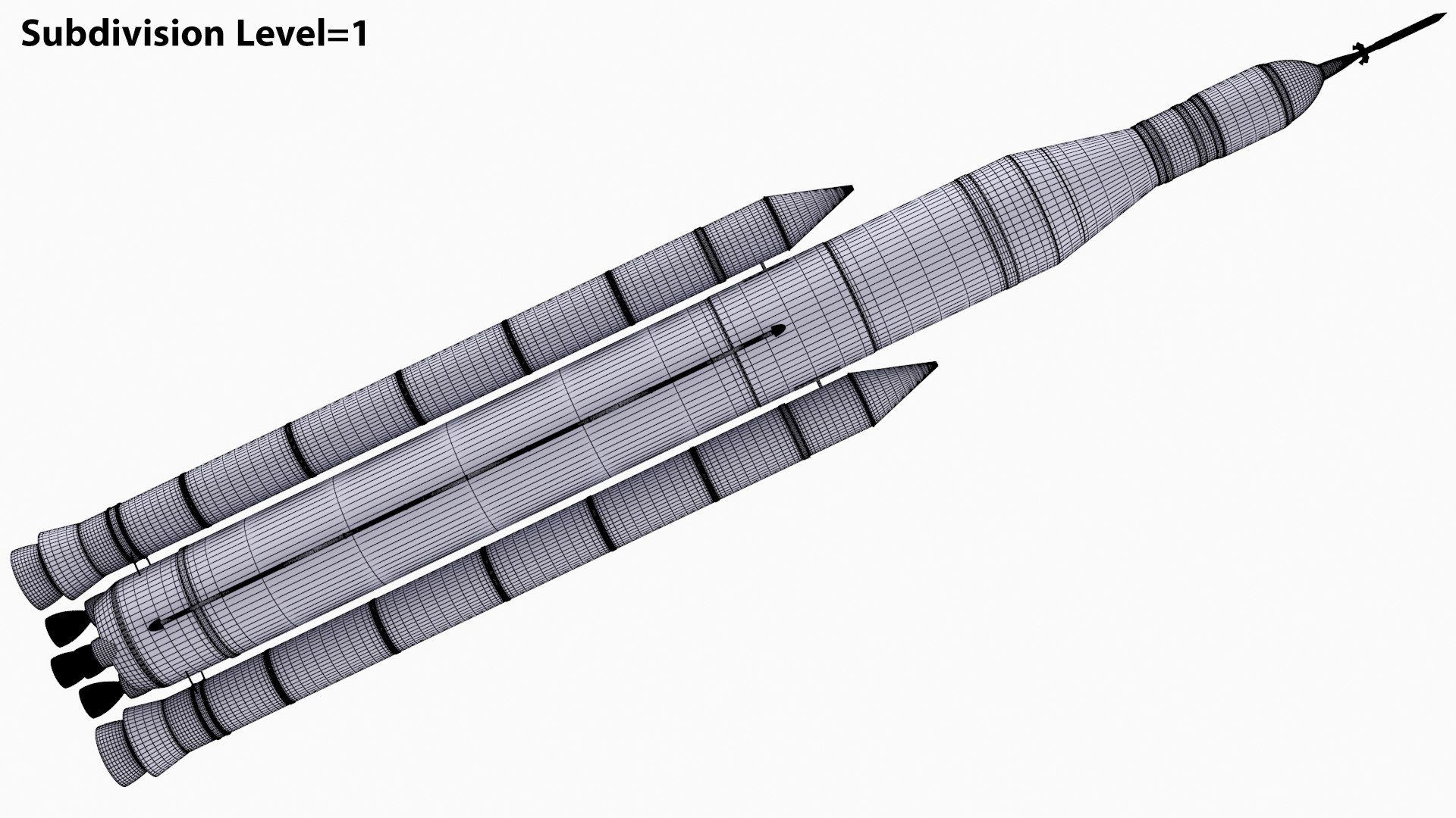SLS Block 1 Rocket Model - TurboSquid 2259273