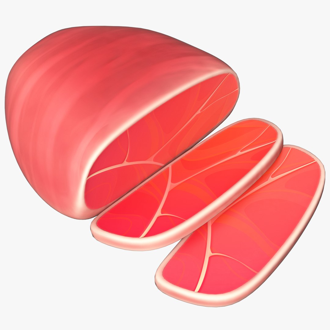 Cartoon Ham Meat 3D model - TurboSquid 2078664