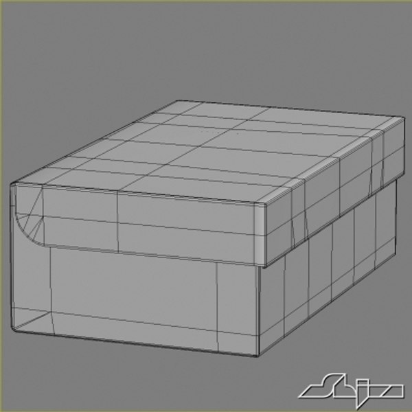 3d model carton box close