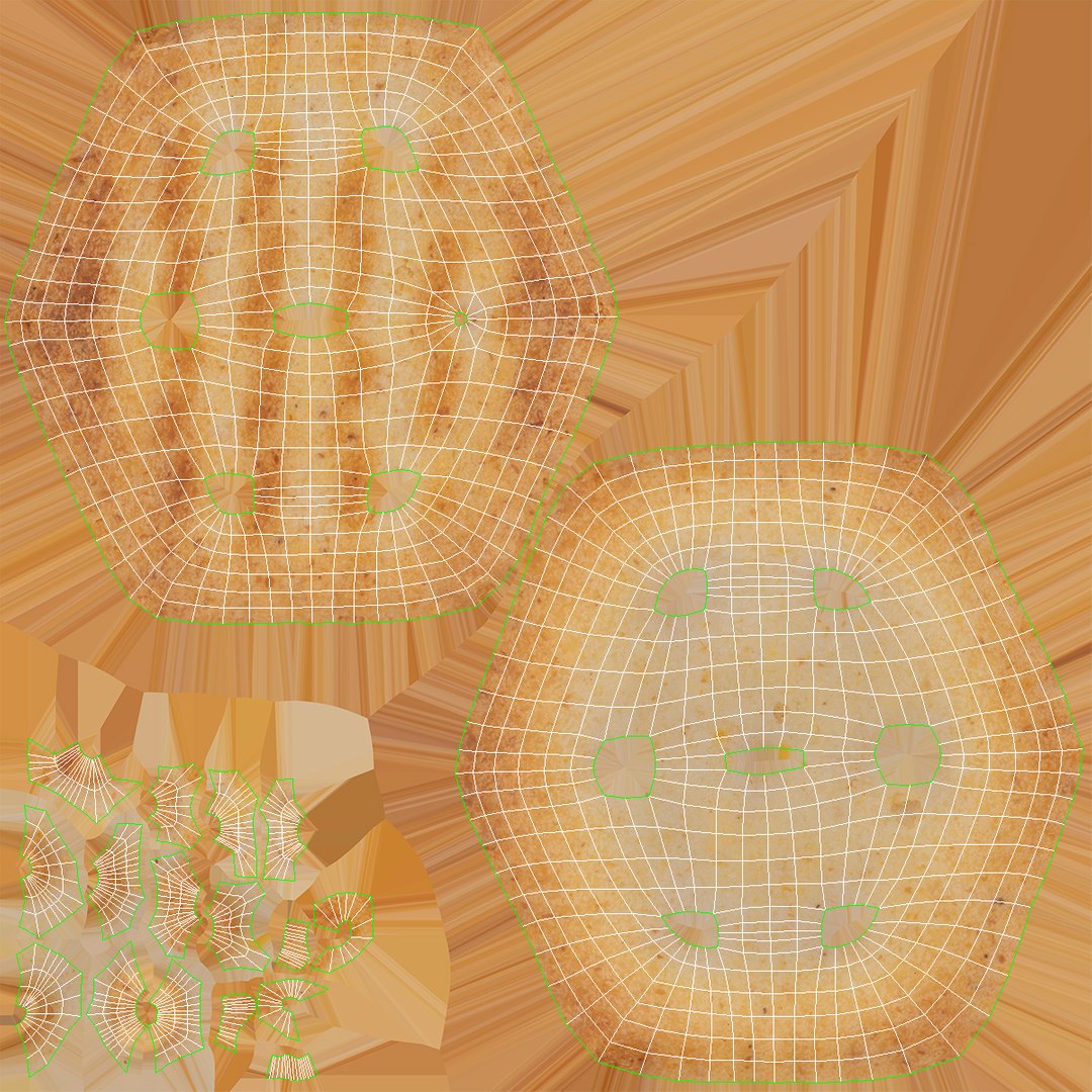 3D Cracker Hexagon 01 Model - TurboSquid 1525394