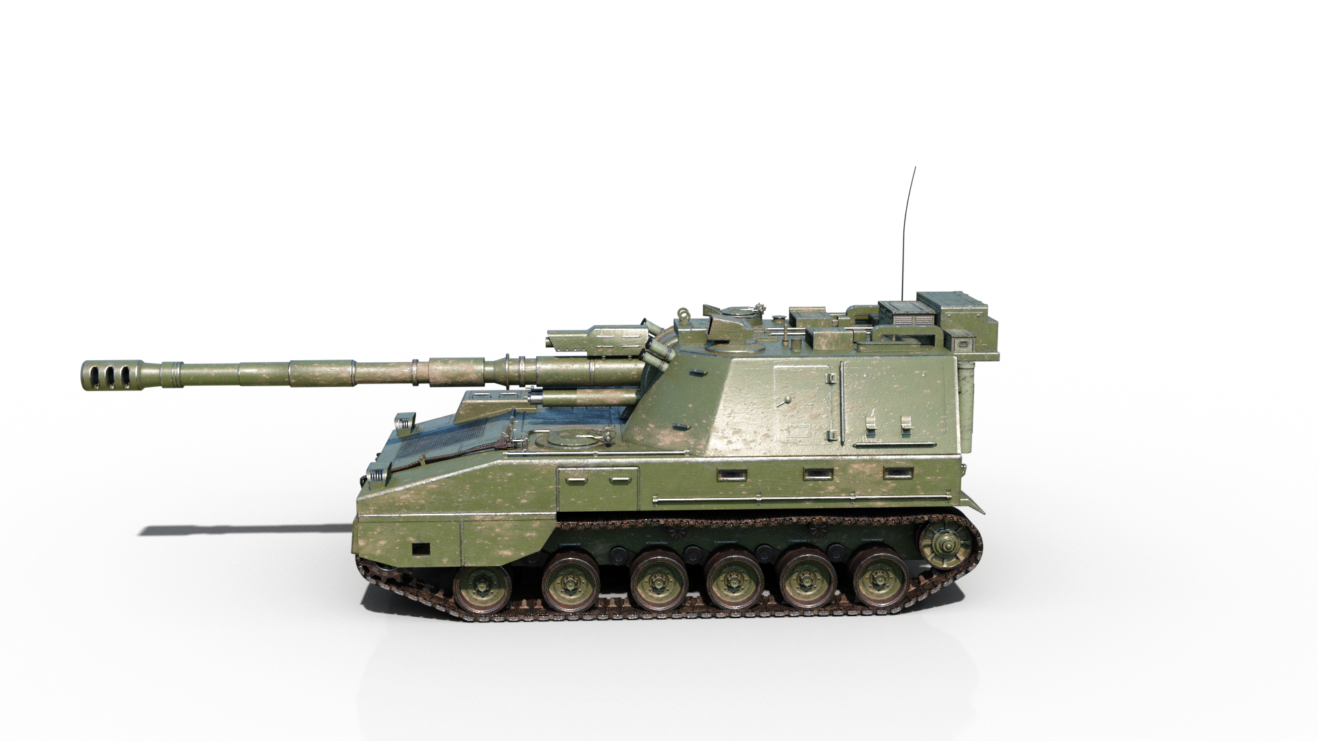 3D 4 Coatings Of PLA Army PLZ45A4 155mm Self-propelled Howitzer - TurboSquid 2399346