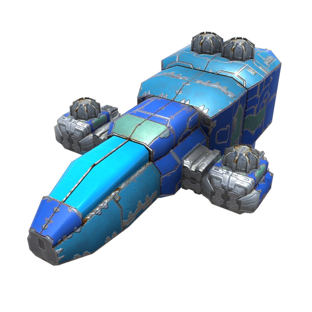 Light space fighter 3D model - TurboSquid 1426658