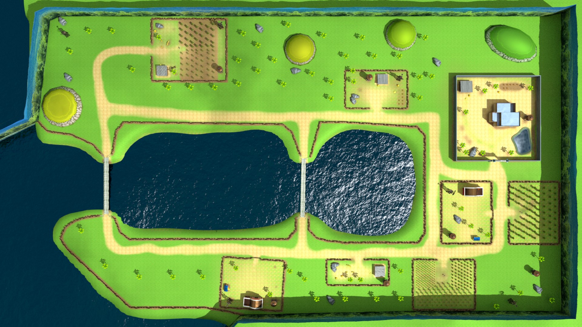 3D Low Poly Farm Environment - TurboSquid 1760208