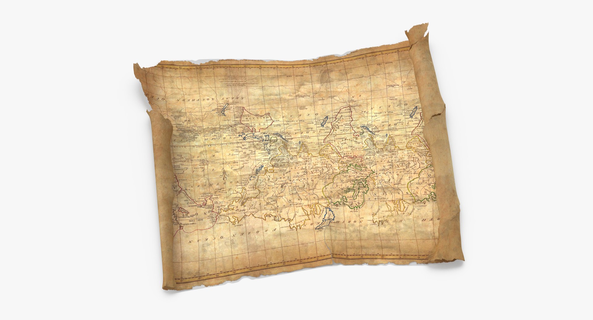 Treasure maps 3D - TurboSquid 1235445