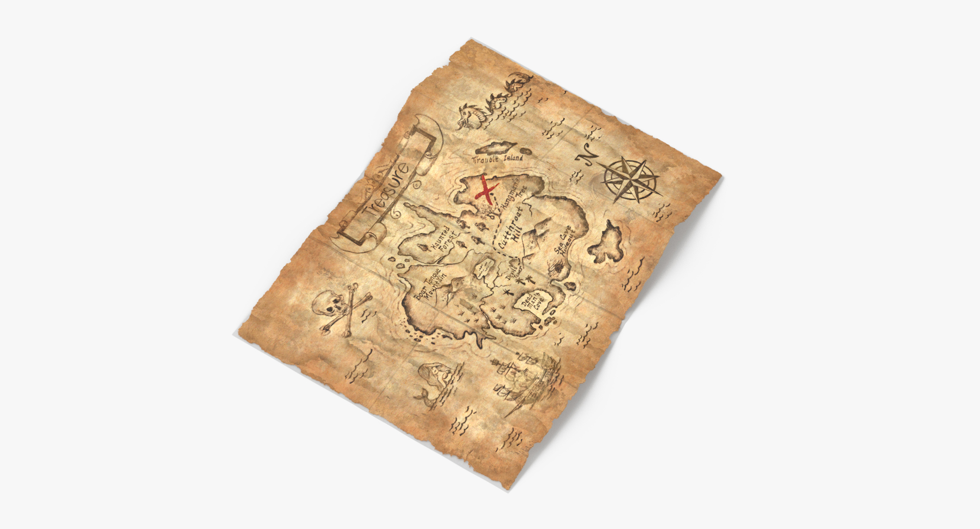 Treasure Maps 3D - TurboSquid 1235445