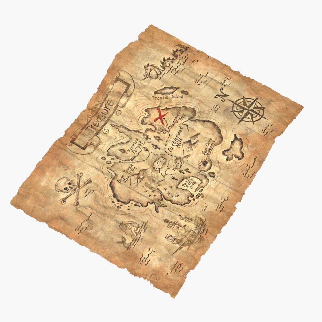 Treasure Maps 3D - TurboSquid 1235445
