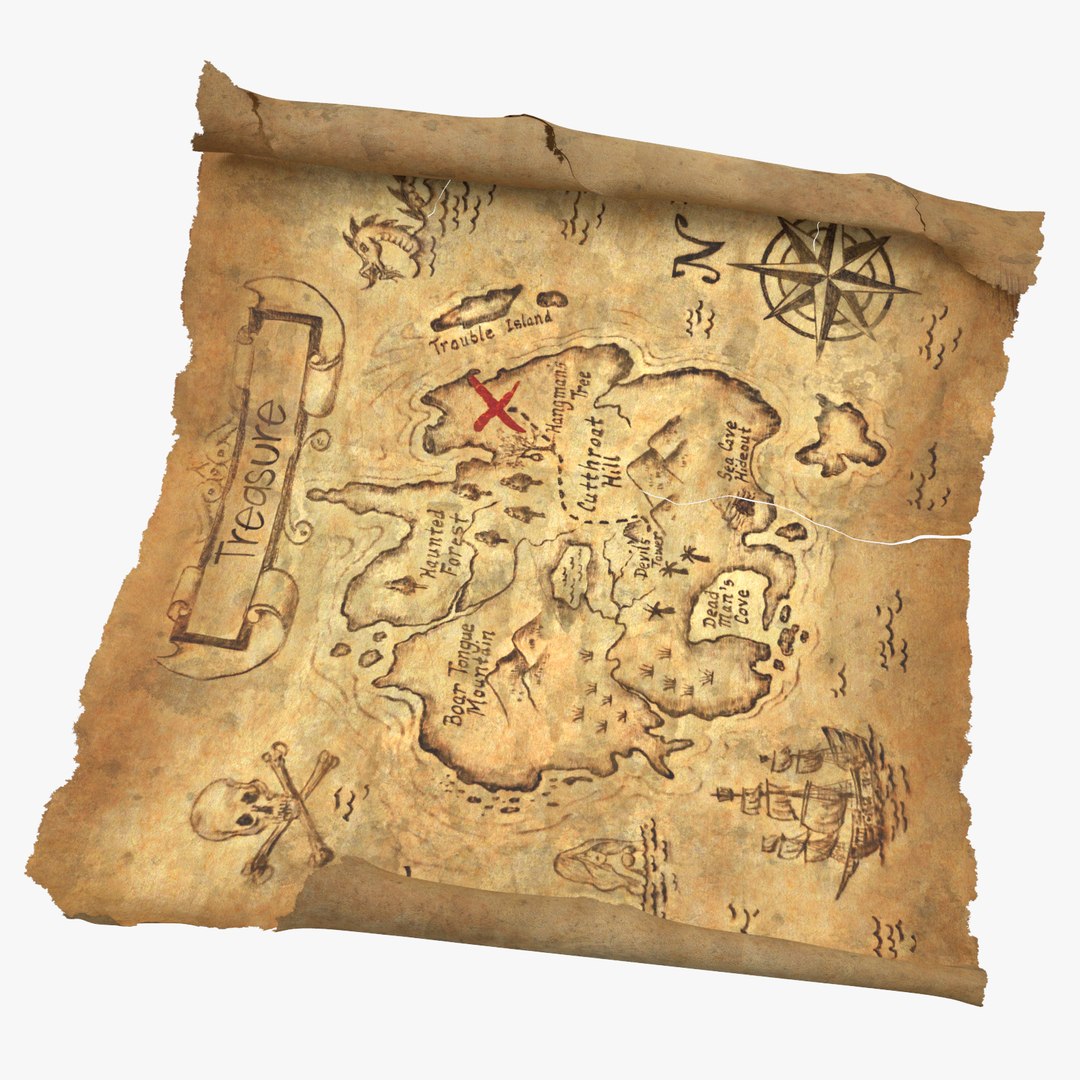 Treasure maps 3D - TurboSquid 1235445