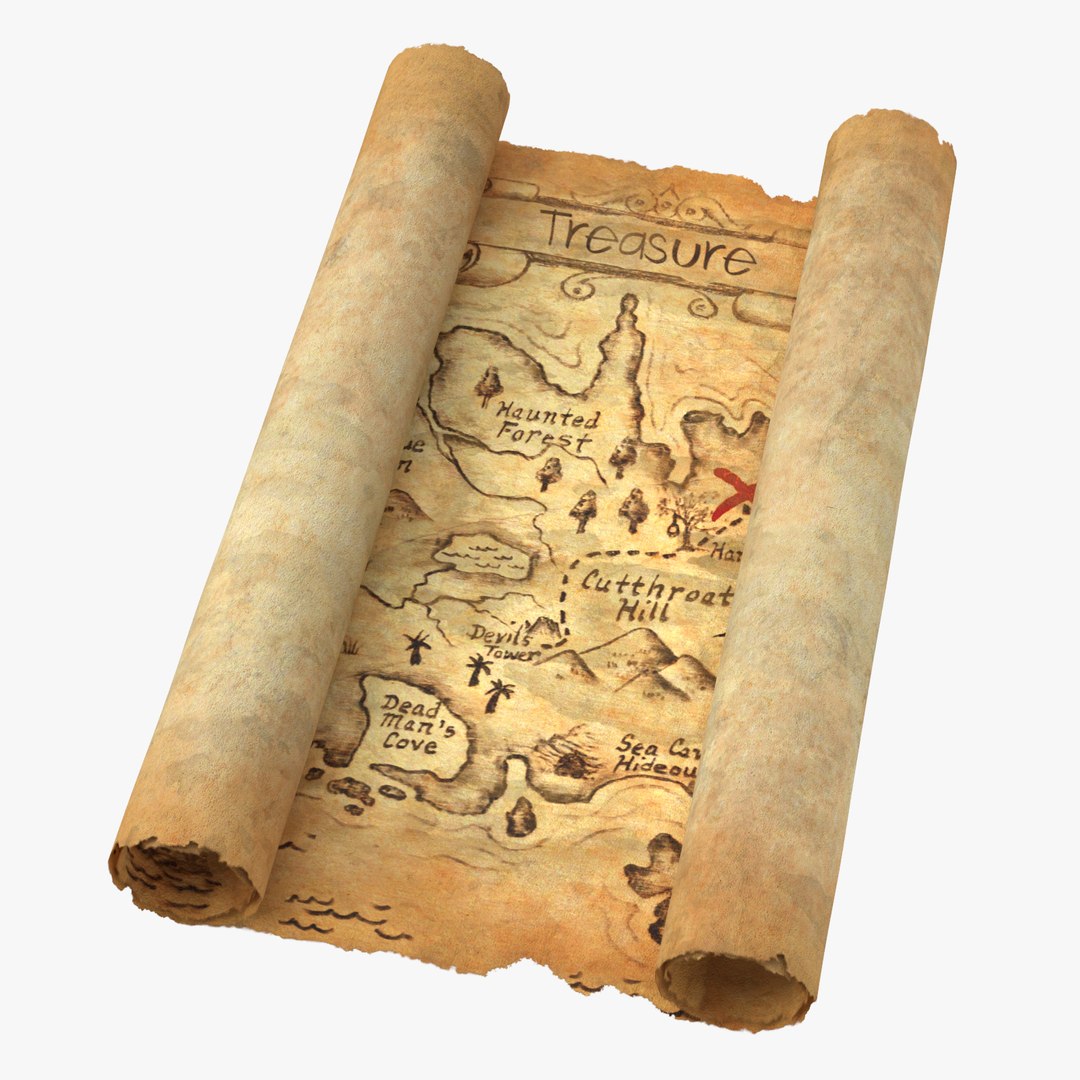 Treasure maps 3D - TurboSquid 1235445