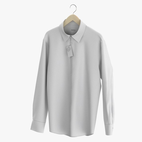 3D Hanging Button Down Shirts Color Variations model - TurboSquid 2022780