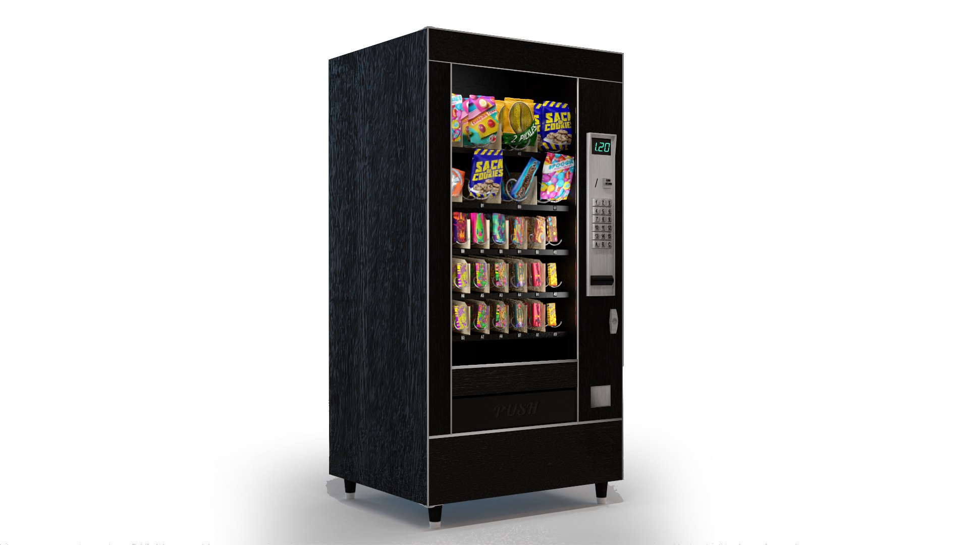 Retro Candy Vending Machine 3D Model - TurboSquid 1964702