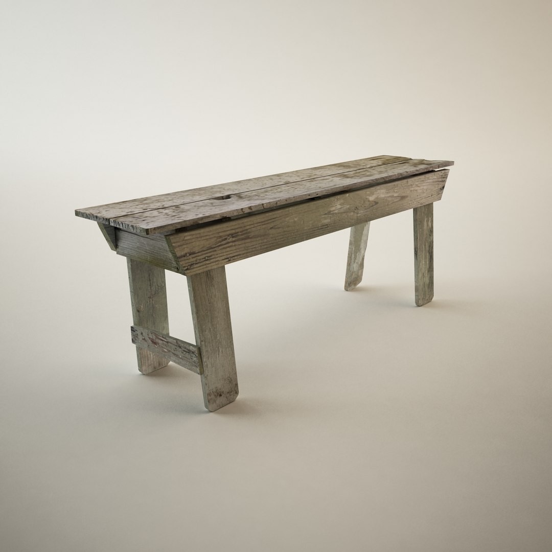 Antique Bench Obj