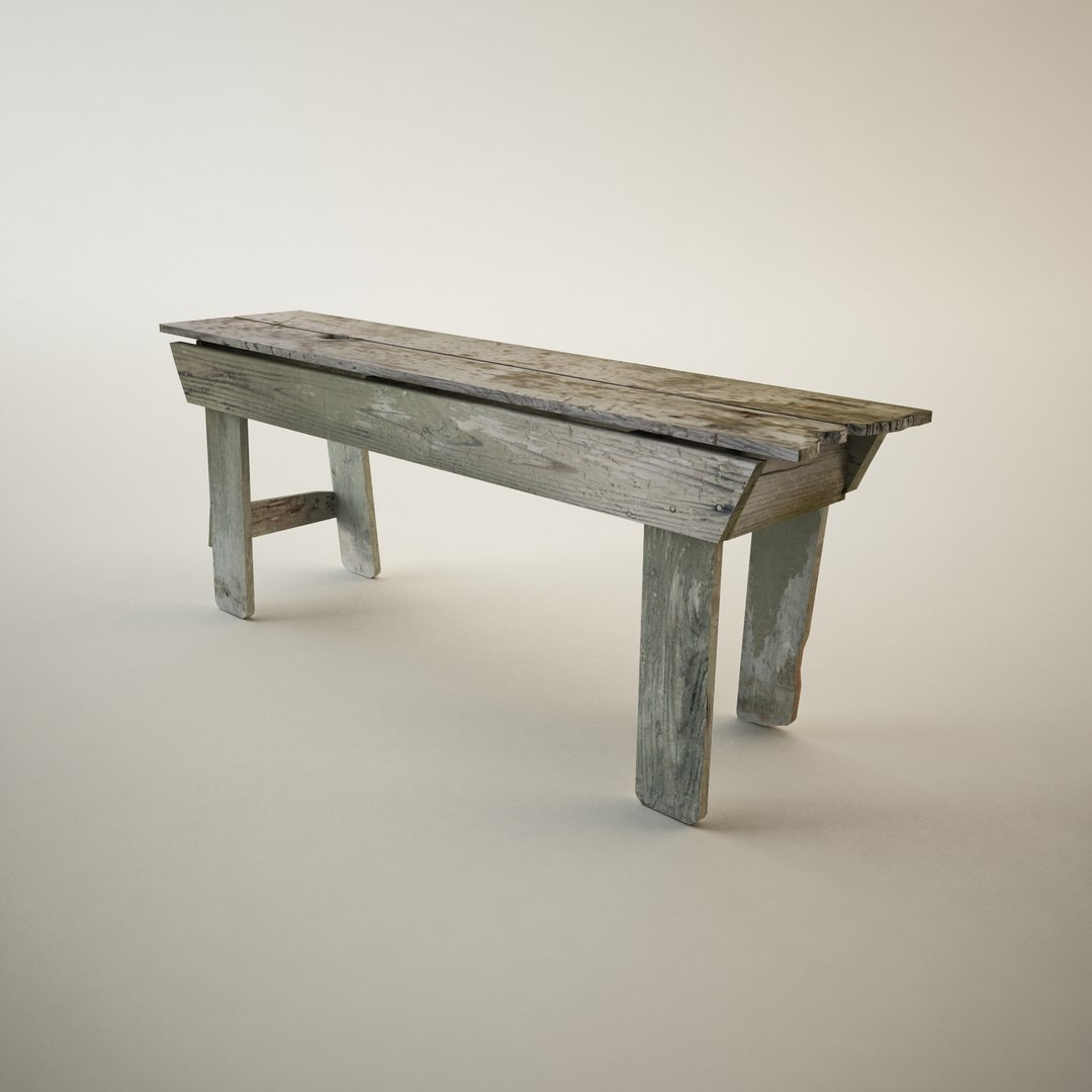 Antique Bench Obj