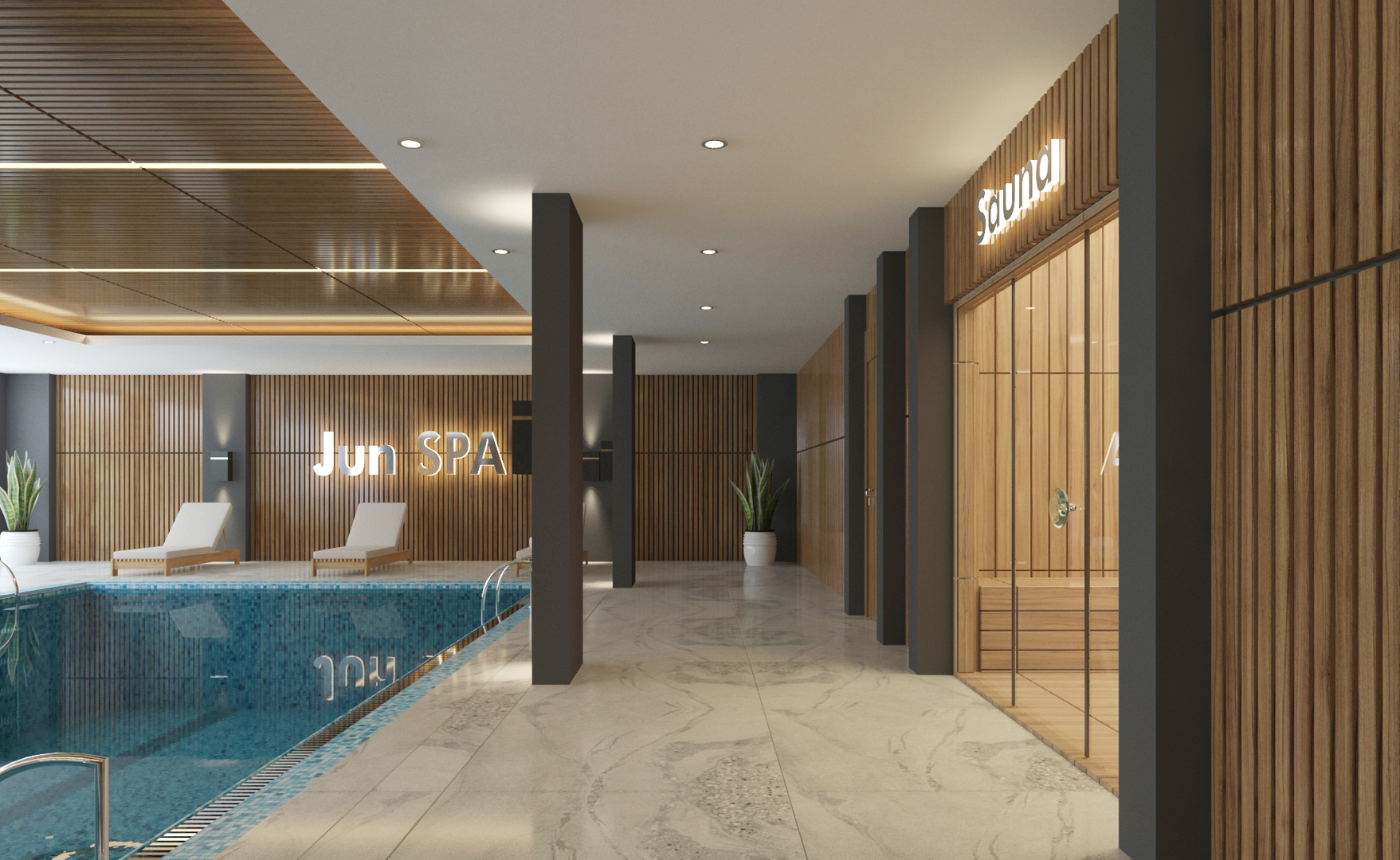 3D SPA Pool Interior - TurboSquid 1909071