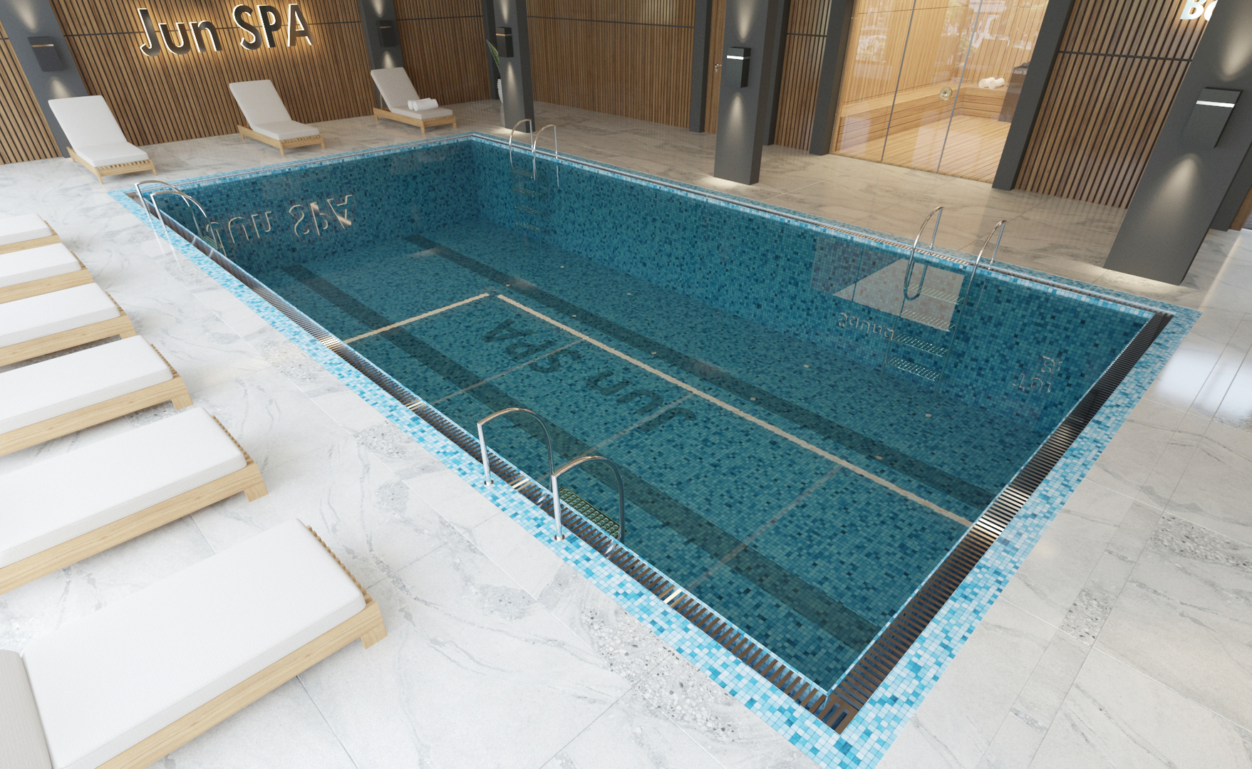 3D SPA Pool Interior - TurboSquid 1909071