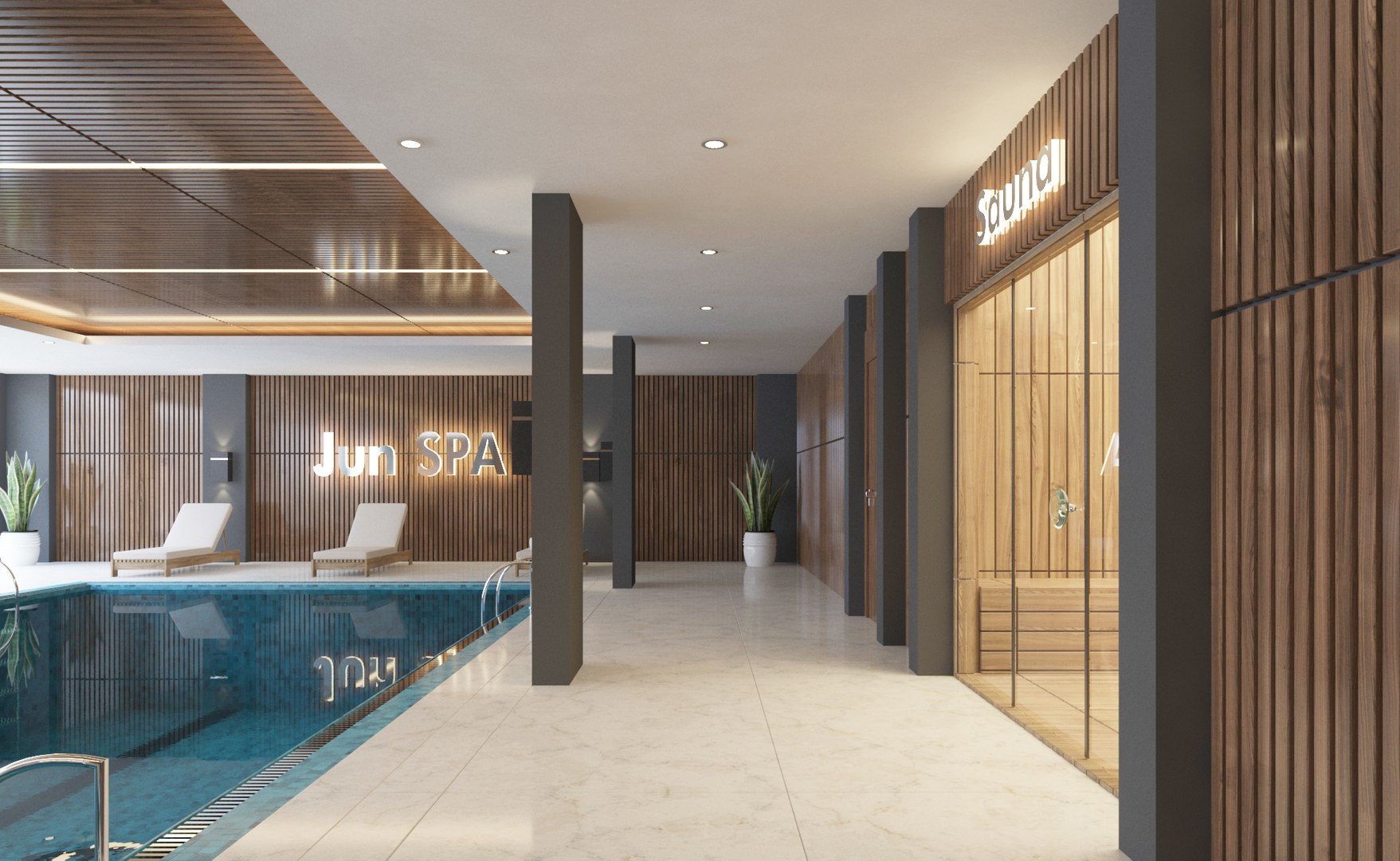 3D SPA Pool Interior - TurboSquid 1909071