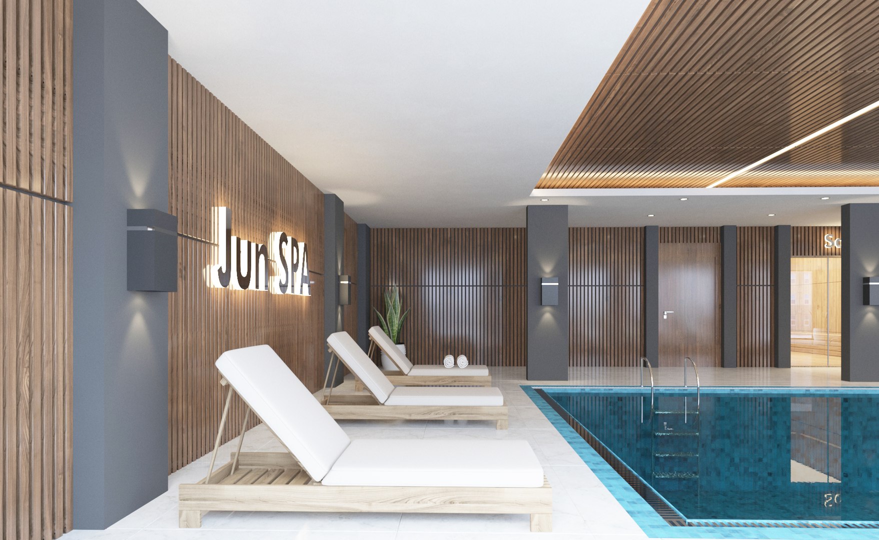 3D SPA Pool Interior - TurboSquid 1909071