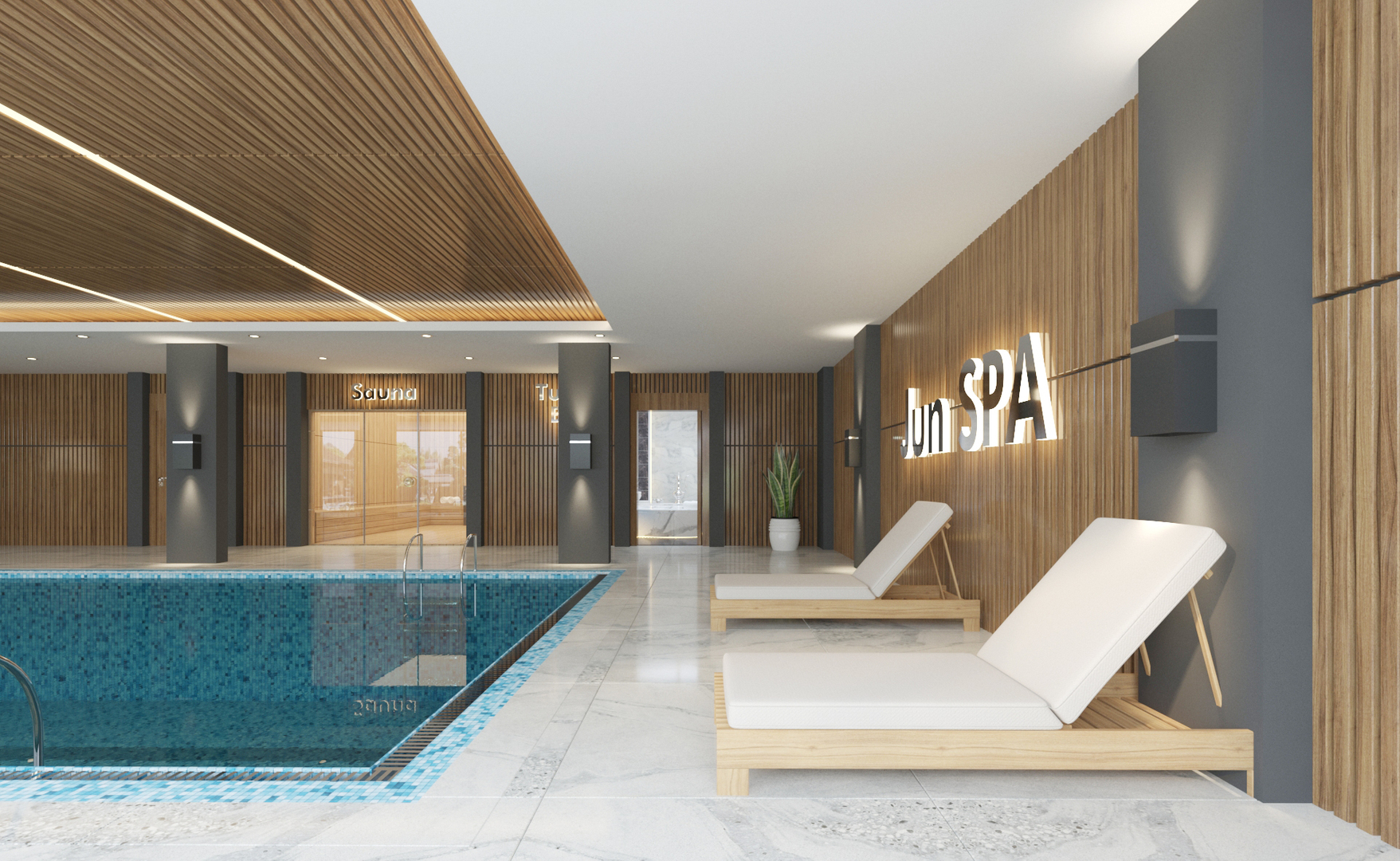3D SPA Pool Interior - TurboSquid 1909071