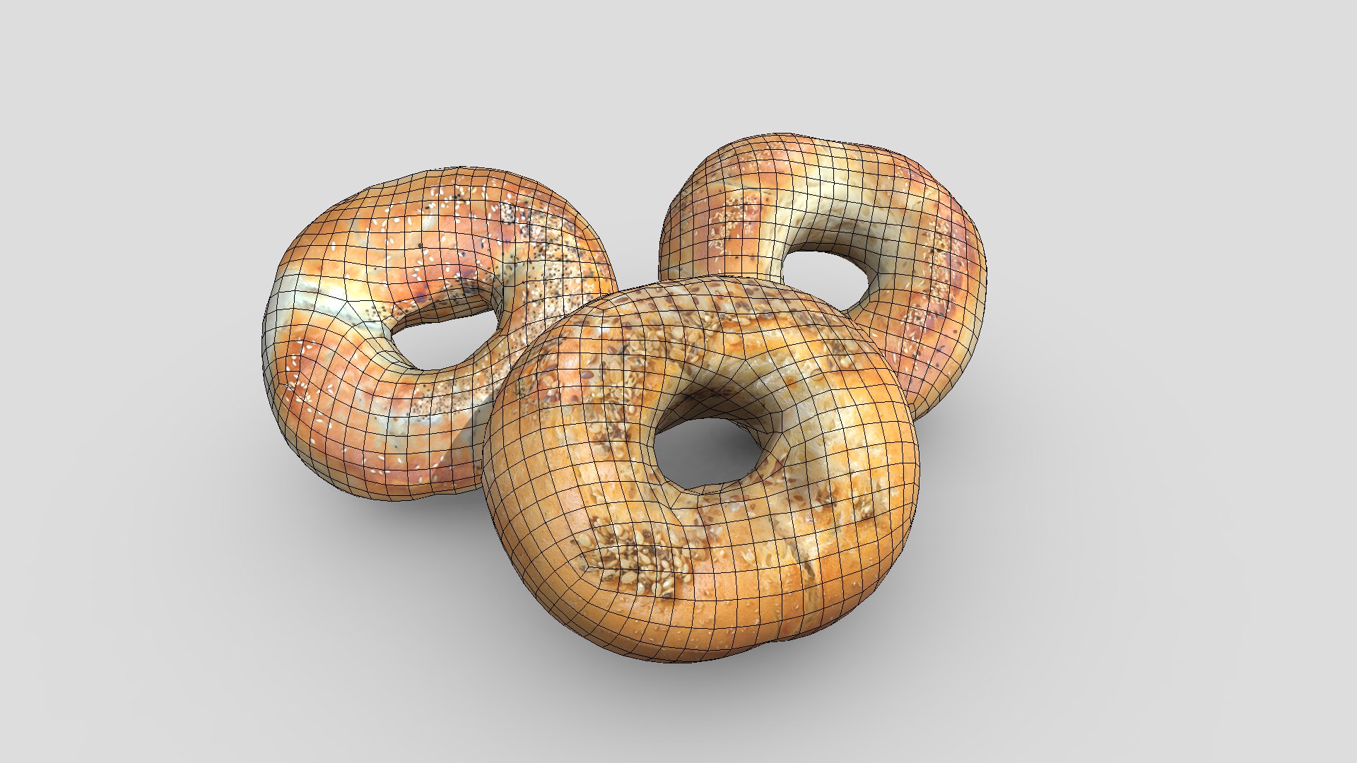 3D Bagel Pack Model - TurboSquid 2245932