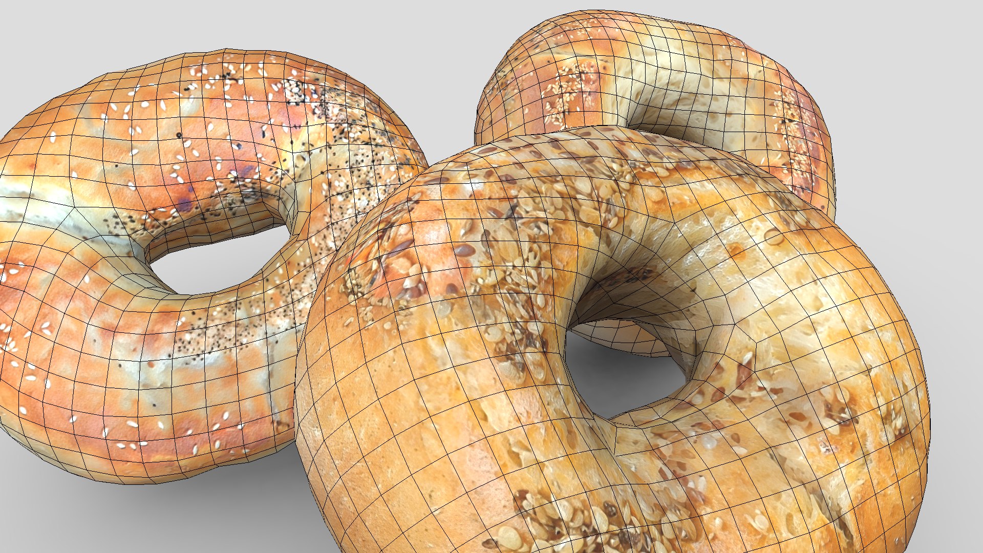 3D Bagel Pack Model - TurboSquid 2245932